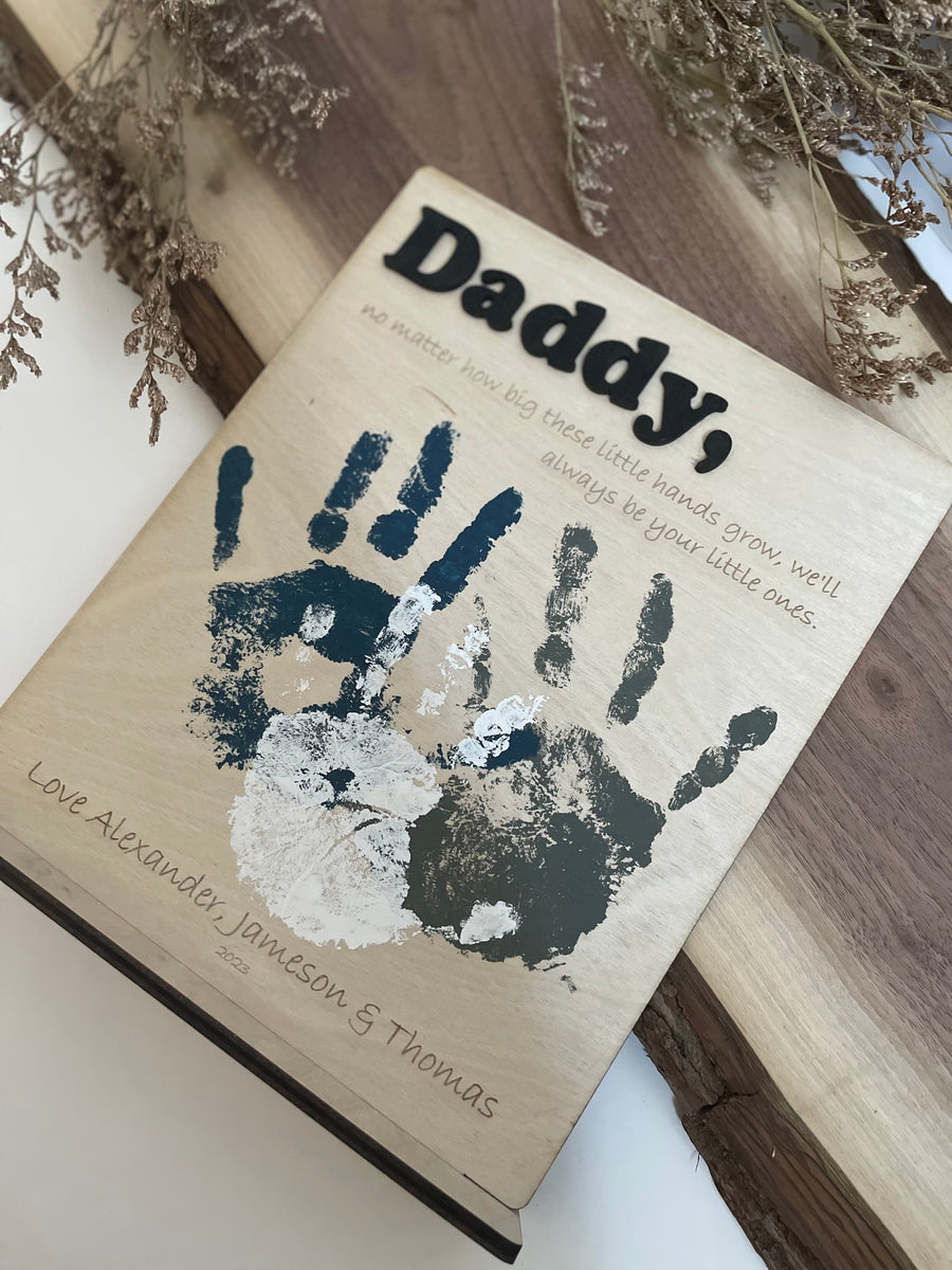 Handprint plaque – Humble Spruce Creations